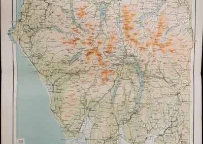 Victorian Map of the Density Population of England and Wales - The ...